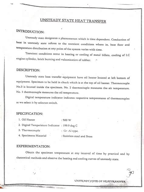 Unsteady State Heat Transfer Pdf