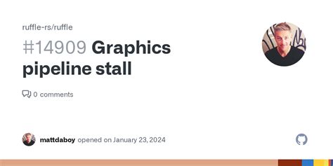 Graphics Pipeline Stall · Issue 14909 · Ruffle Rsruffle · Github