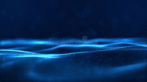 Digital Blue Background With Dots And Lines Big Data Visualization Stock Video Video Of Blue