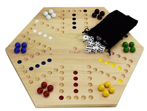 Solid Maple Marbles Board Game