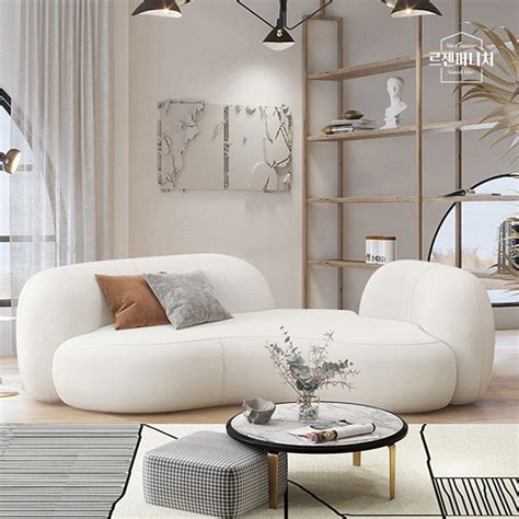 르젠퍼니처 미니멀 조약돌 디자인 소파 카페 호텔 라운지 쇼파 Lzs 104 위시버킷