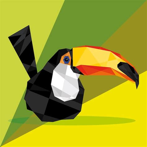 Premium Vector Polygonal Toucan Vector Illustration