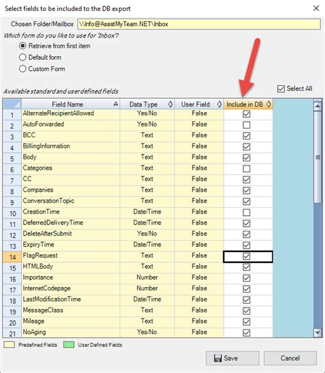 Can I Set Database Exporter To Export Outlook Items Automatically Assistmyteam