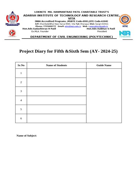 Cppproject Diary Format Pdf