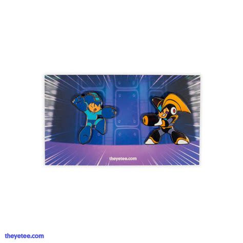 Mega Man Vs Bass Pin Set The Yetee