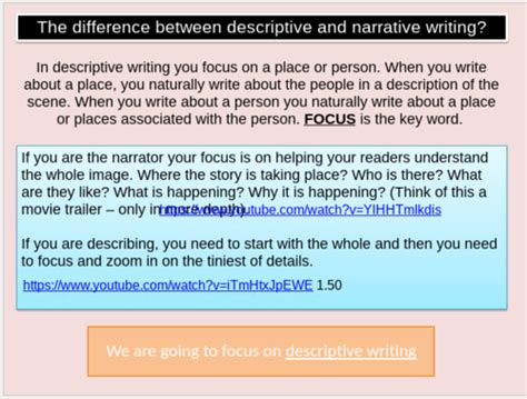 Aqa Language Paper 1 Section B Descriptive Writing Teaching Resources