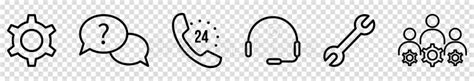 Repair Line Icons Set Stock Vector Illustration Of Wrench 261720970