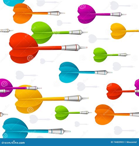 Darts Background Pattern Vector Stock Vector Illustration Of Achievement Pattern