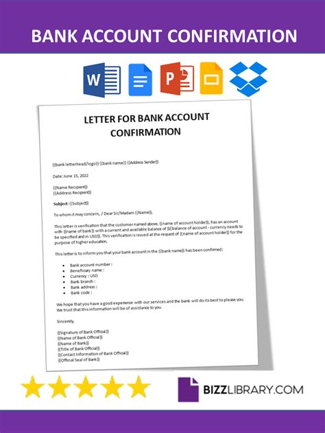 Bank Account Confirmation Request Letter Format In Word Pdf