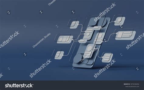 Ux Ui Flowchart Connection Node Graphic Stock Illustration Shutterstock