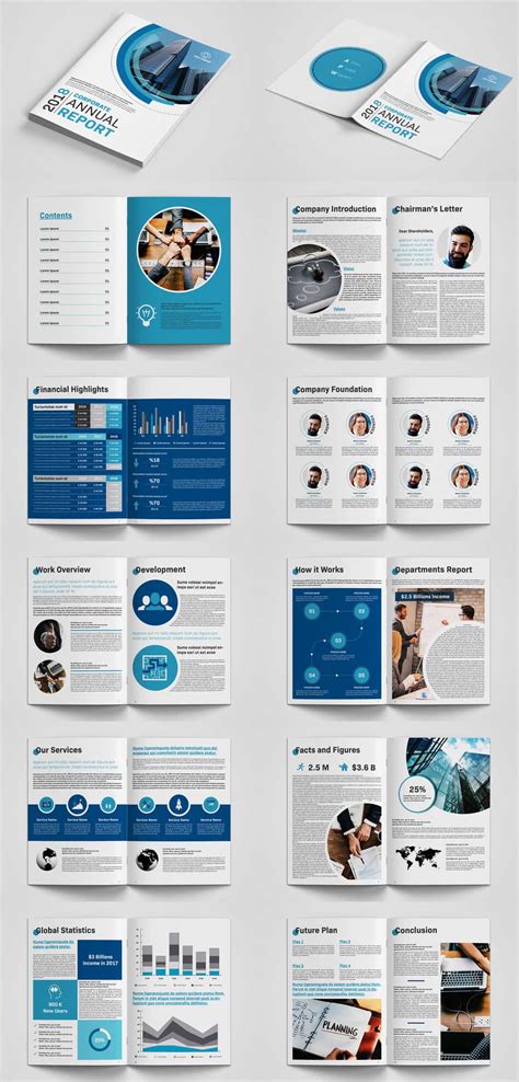 Annual Report Layout Design Template