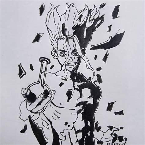 Senku From Drstone By Paras0501 On Deviantart