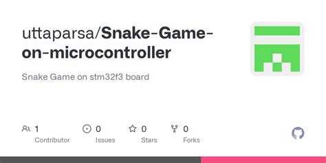 GitHub Uttaparsa Snake Game On Microcontroller Snake Game On Stm F Board