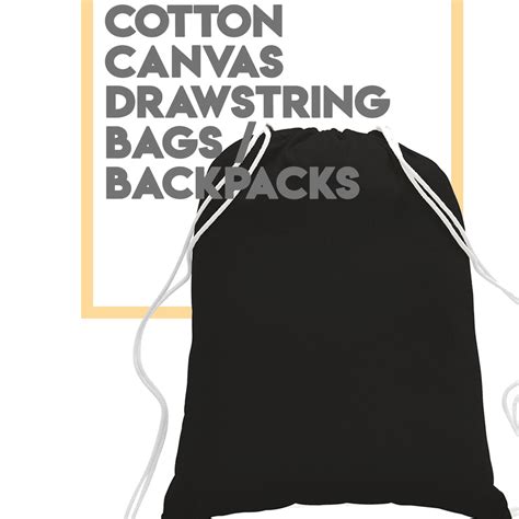 Canvas Drawstring Bags And Backpacks