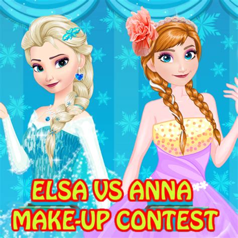 Elsa Vs Anna Make Up Contest Play Elsa Vs Anna Make Up Contest At Ugamezone Com
