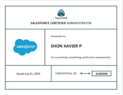 Shon Xavier P On Linkedin Salesforceadmin Certification Certifiedprofessional… 10 Comments