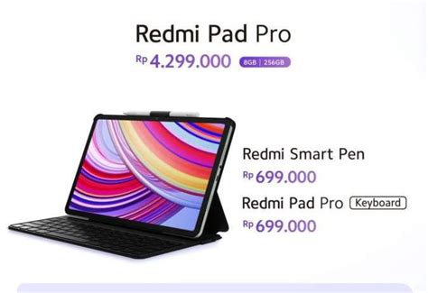 Redmi Pad Pro Indonesia Harga Resmi Dan Spesifikasi Lengkap