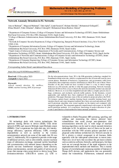 Pdf Network Anomaly Detection In 5g Networks Dr Mohammed Imran