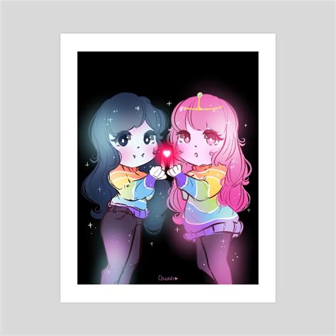 Princess Bubble Gum X Marceline 2 An Art Print By Lucy Wu Inprnt