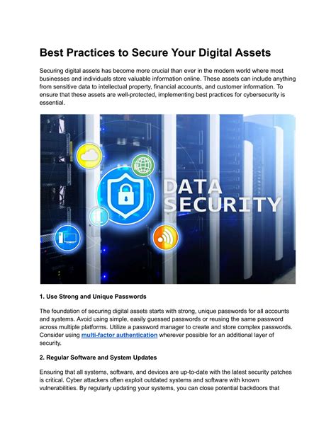 Best Practices To Secure Your Digital Assets Pdf