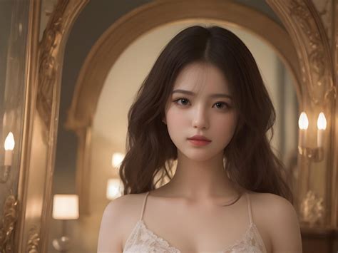 Premium Ai Image 3d Rendering Cutee Woman Ai Generative