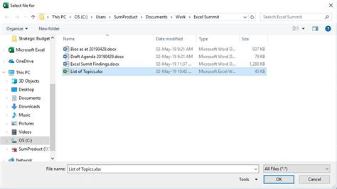 vba blogs file path selector