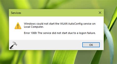 Fix Error The Service Did Not Start Due To A Logon Failure