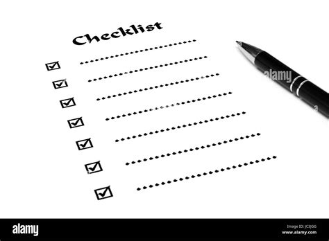 Check Lists And Todo Lists Stock Photo Alamy