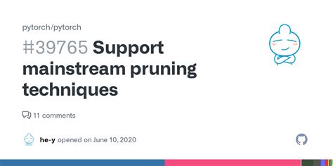 Support Mainstream Pruning Techniques Issue Pytorch Pytorch GitHub