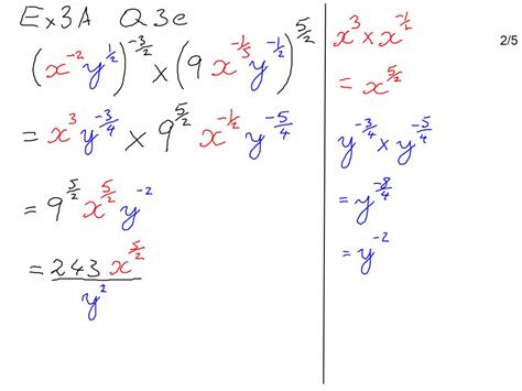 Exercise 3a Index Laws Mathematics Tutorial