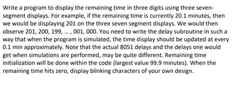 Solved 8051 Microcontroller Programming Using Assembly