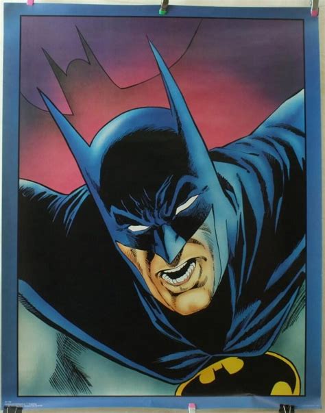 Vintage Batman Poster Late 80s Early 90s Animated Art Etsy