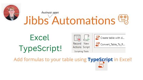 Excel Automate Add Month And Year Formulas To Table Using Typescript