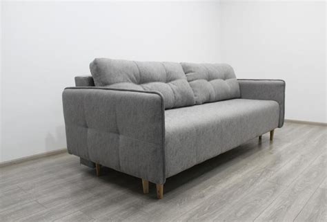 ᐉ Диван раскладной ортопедический Шик Галичина Оливер 800x1080x2150 мм Серый 44481 • Купить в