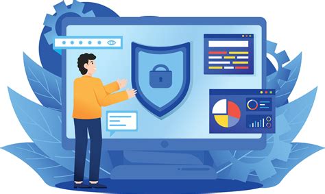 Computer Data Device Security Illustration 25390711 Vector Art At Vecteezy