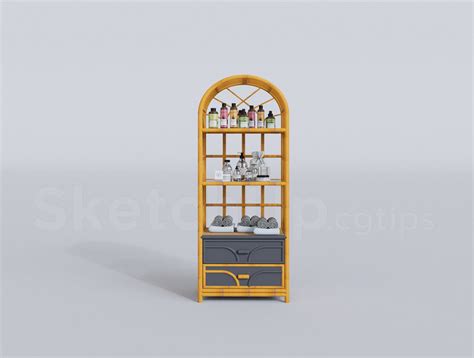 10408 Free Sketchup Display Cabinets Model Download