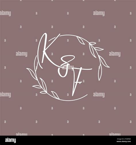 Kf Wedding Initials Monogram Logo Ideas Vector Graphic Stock Vector Image And Art Alamy