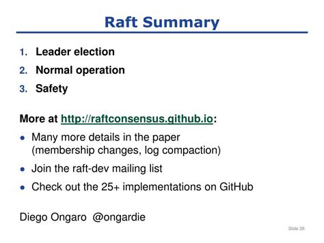 PPT The Raft Consensus Algorithm PowerPoint Presentation Free Download ID 2330951