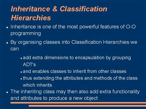 Lecture8 Inheritance Classification Hierarchies Classification Hierarchy Of Building
