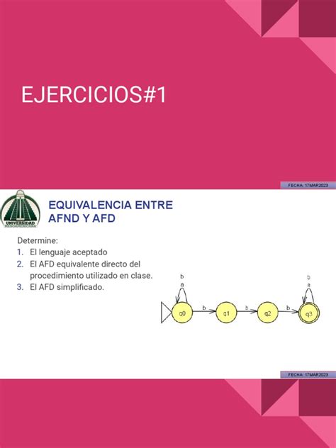 Practica 2 Equivalencia De Automatas Pdf