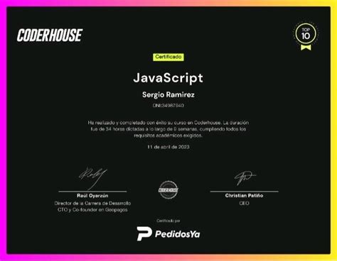 Sergio Ramirez En Linkedin He Realizado Con éxito El Curso De