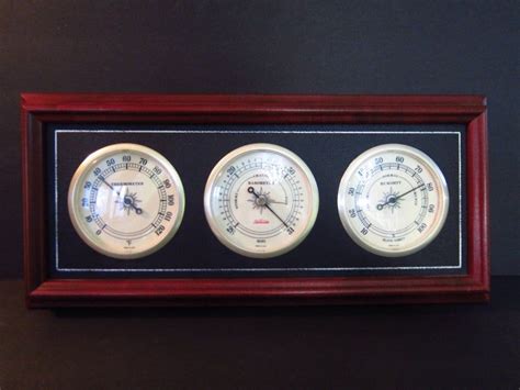 Vintage Sunbeam Weather Station Thermometer Barometer Humidity Made In The Usa Weather Station