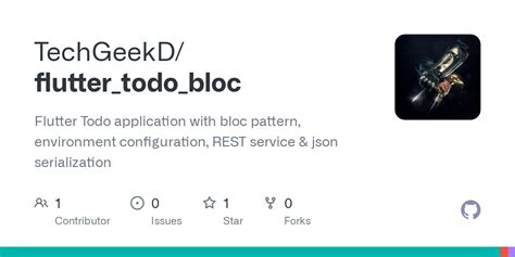 GitHub TechGeekD Flutter Todo Bloc Flutter Todo Application With Bloc Pattern Environment