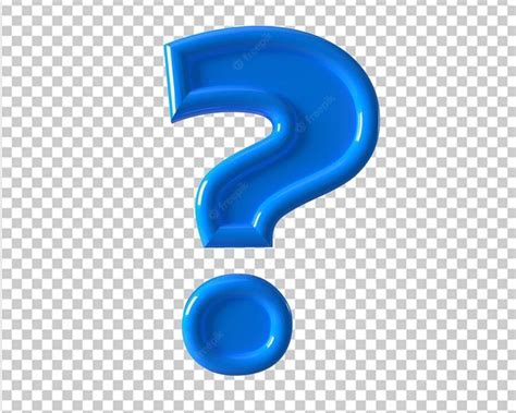 3d Blue Question Mark