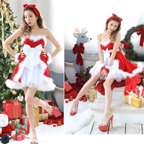 Sexy Santa Claus Costume Christmas Xmas Women Miss Santa Claus Dress