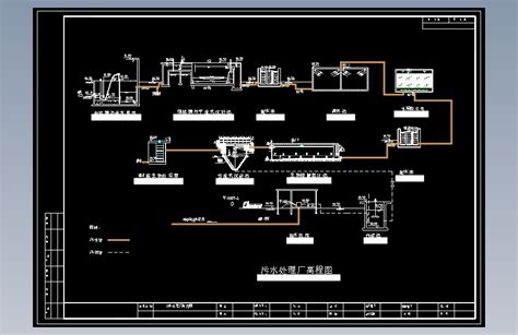 某 m d印染废水处理厂工艺设计 AutoCAD 模型图纸下载 懒石网
