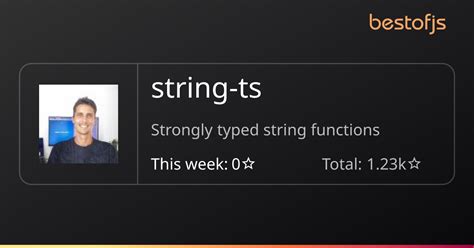 Best Of Js • String Ts