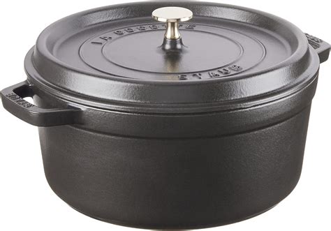 Staub Cast Iron Dutch Oven 5 5 Qt Round Cocotte Made In
