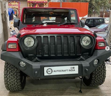 How About This Dual Tone Black Red Mahindra Thar Modification