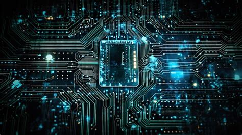premium ai image circuit board technology background processors